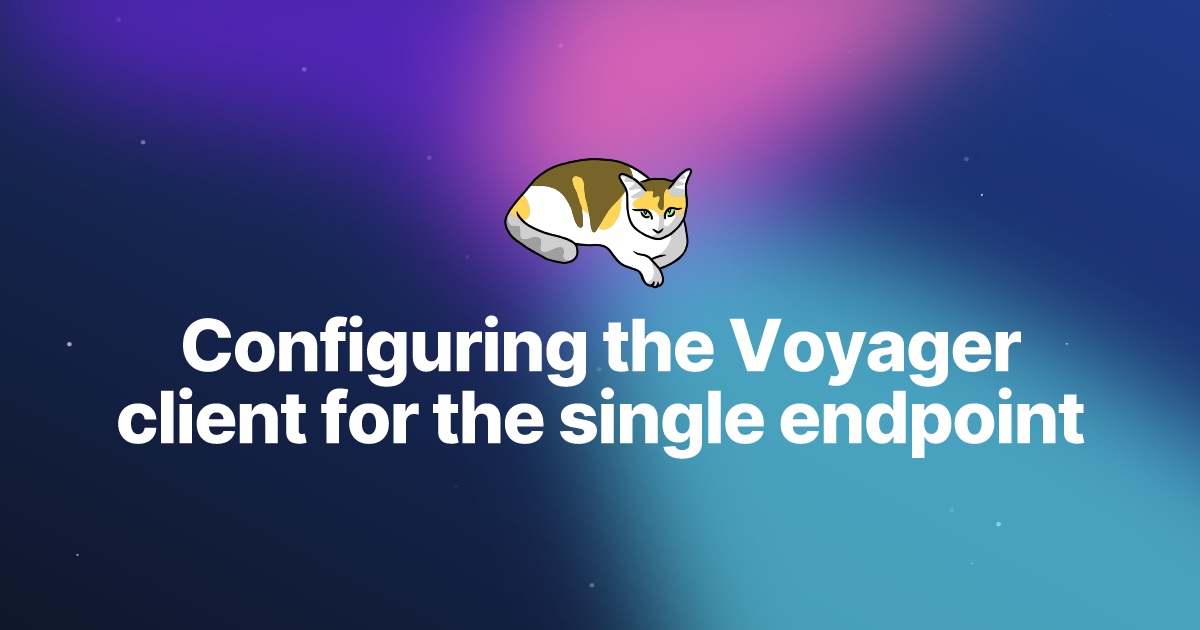 Configuring the Voyager client for the single endpoint | Gato GraphQL for WordPress