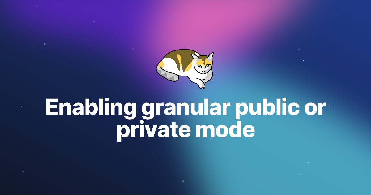 Enabling granular public or private mode | Gato GraphQL for WordPress