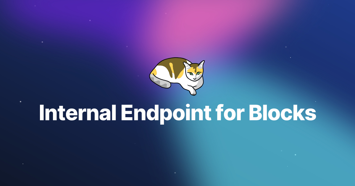 Internal Endpoint for Blocks | Gato GraphQL for WordPress
