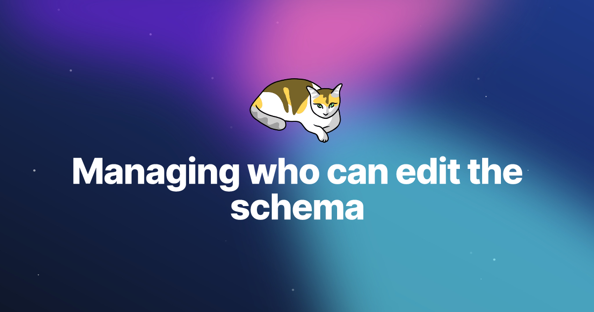Managing who can edit the schema | Gato GraphQL for WordPress