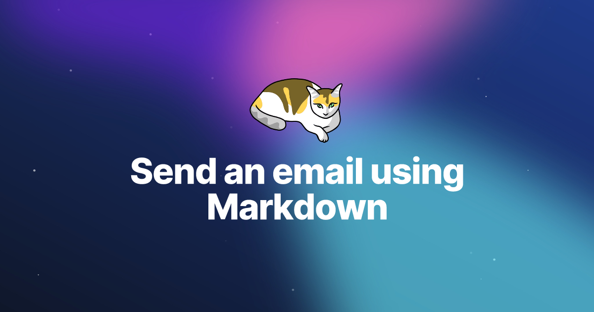 Send an email using Markdown | Gato GraphQL for WordPress